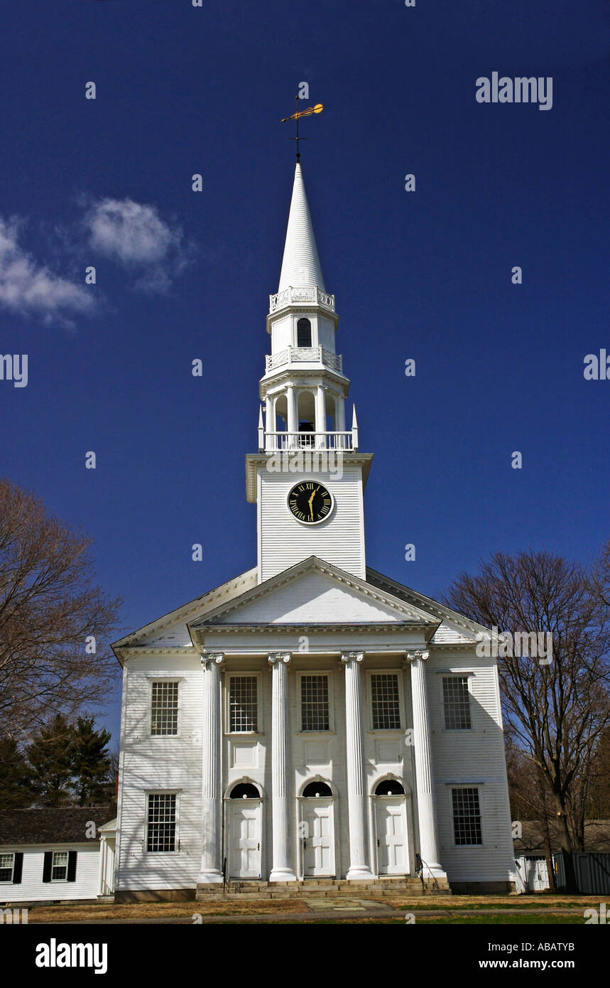 Connecticut, Litchfield, Congregational Church Stock Photo - Alamy
