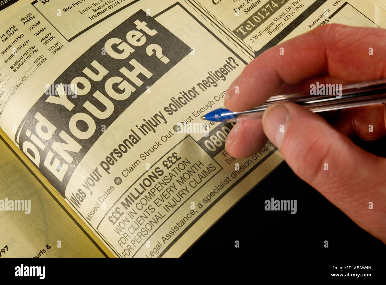 Yellow pages uk hi-res stock photography and images - Alamy