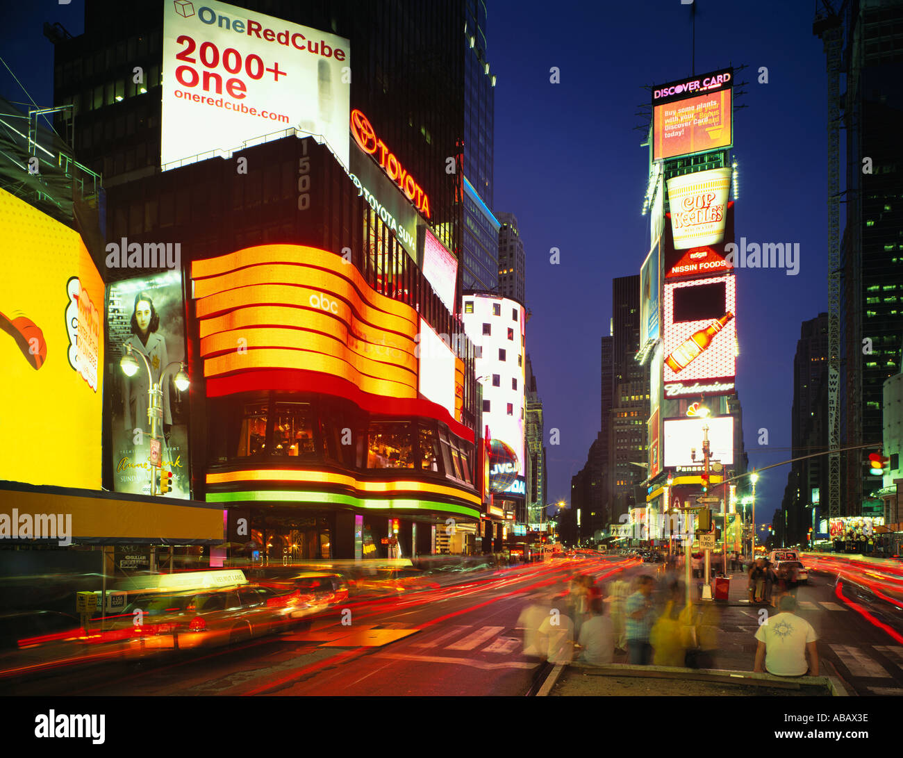 Times Square Busy Night High Resolution Stock Photography and Images ...