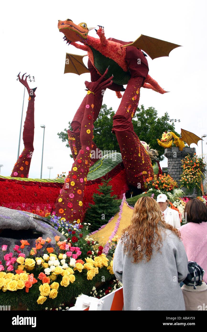 Tournament of Roses the 116th Rose Parade 91st Rose Bowl Game Stock ...