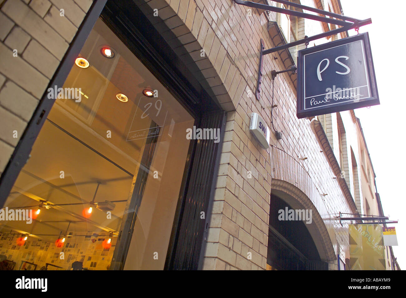 Nottingham, Paul Smith's First Shop Stock Photo - Alamy