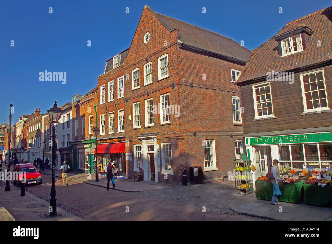 High Street Rochester Kent England Stock Photos & High Street Rochester ...