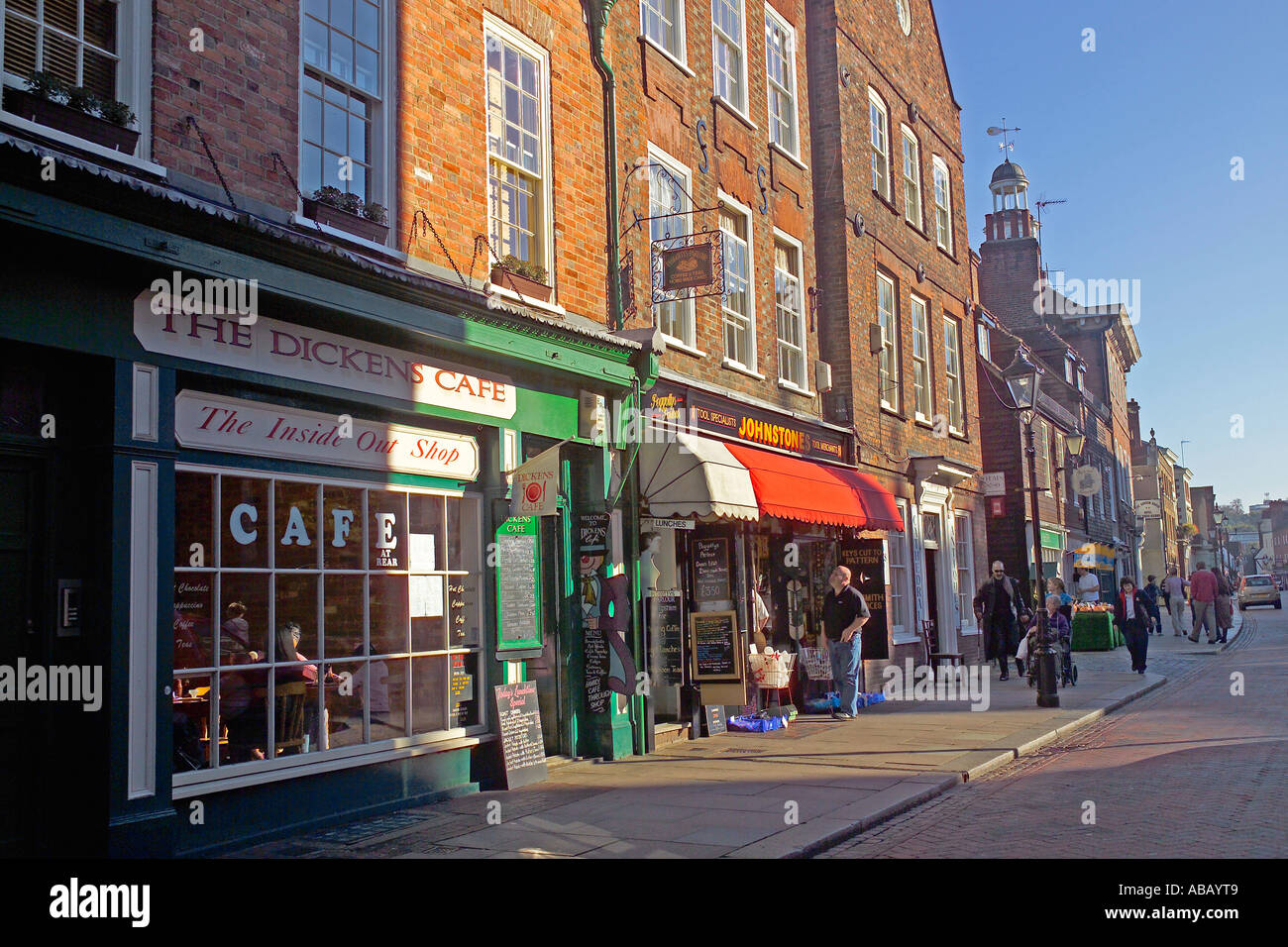 Kent, Rochester, High St., Dicken's Cafe Stock Photo - Alamy