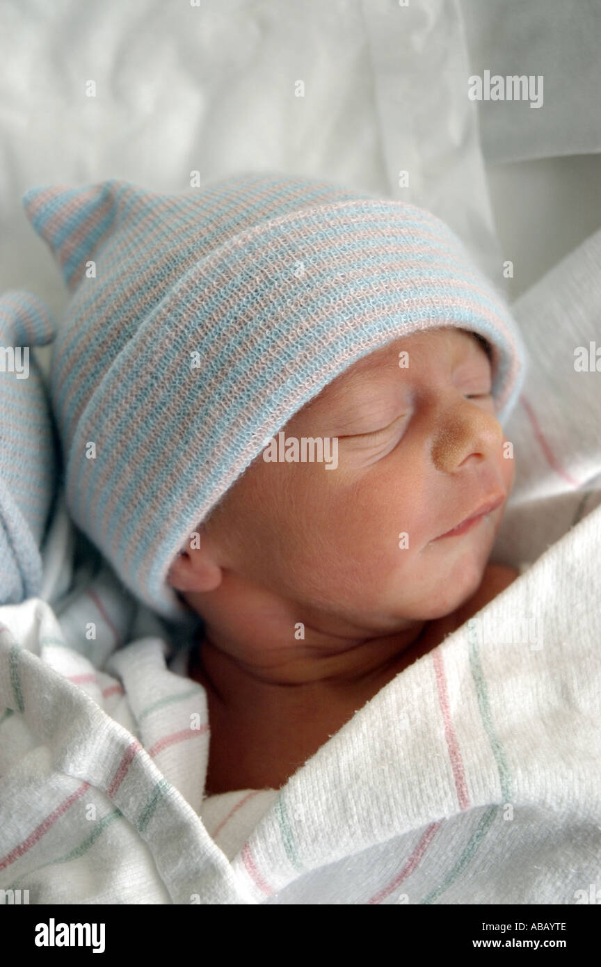 One day old infant boy Stock Photo - Alamy