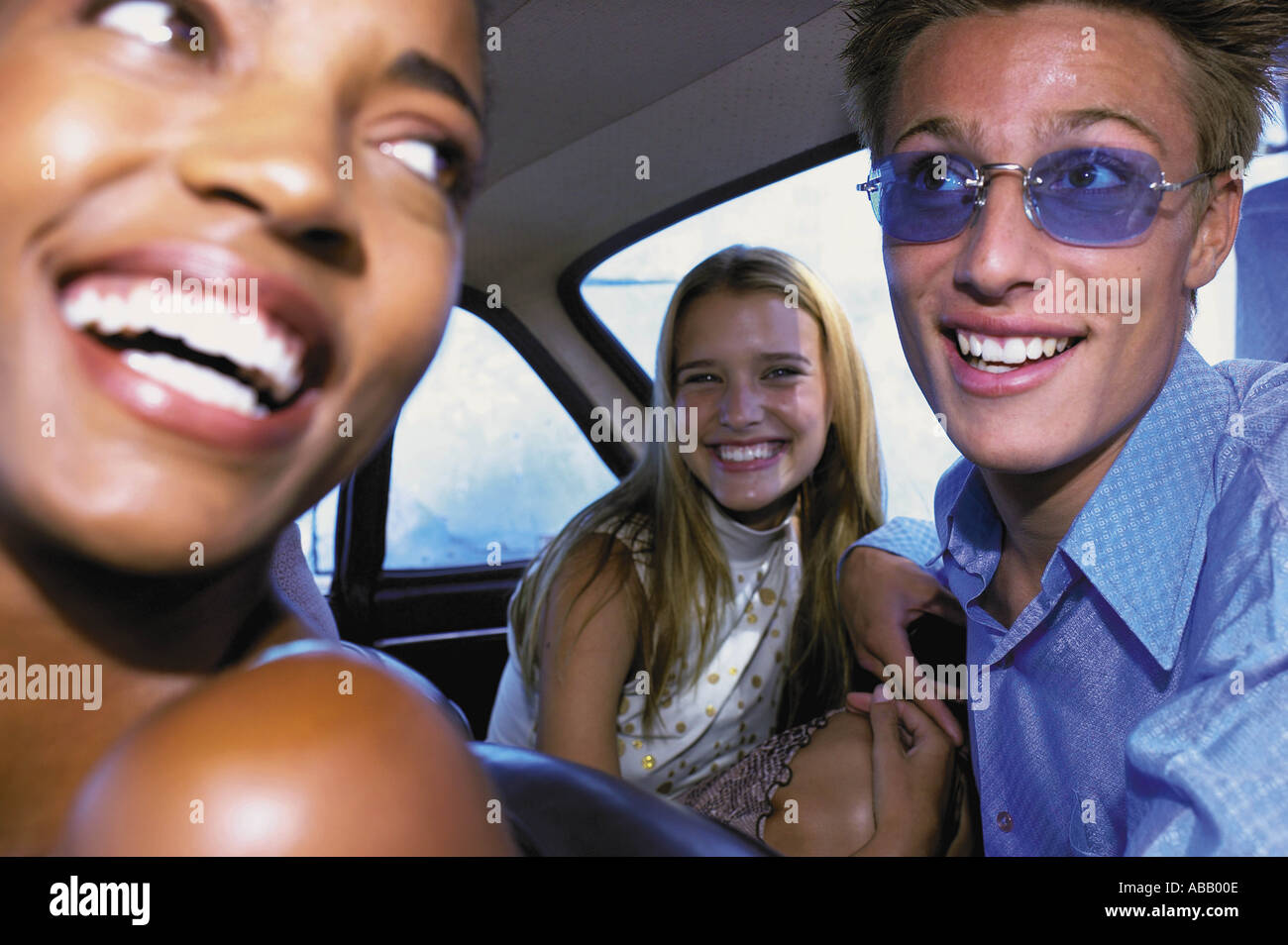 People in car Stock Photo - Alamy