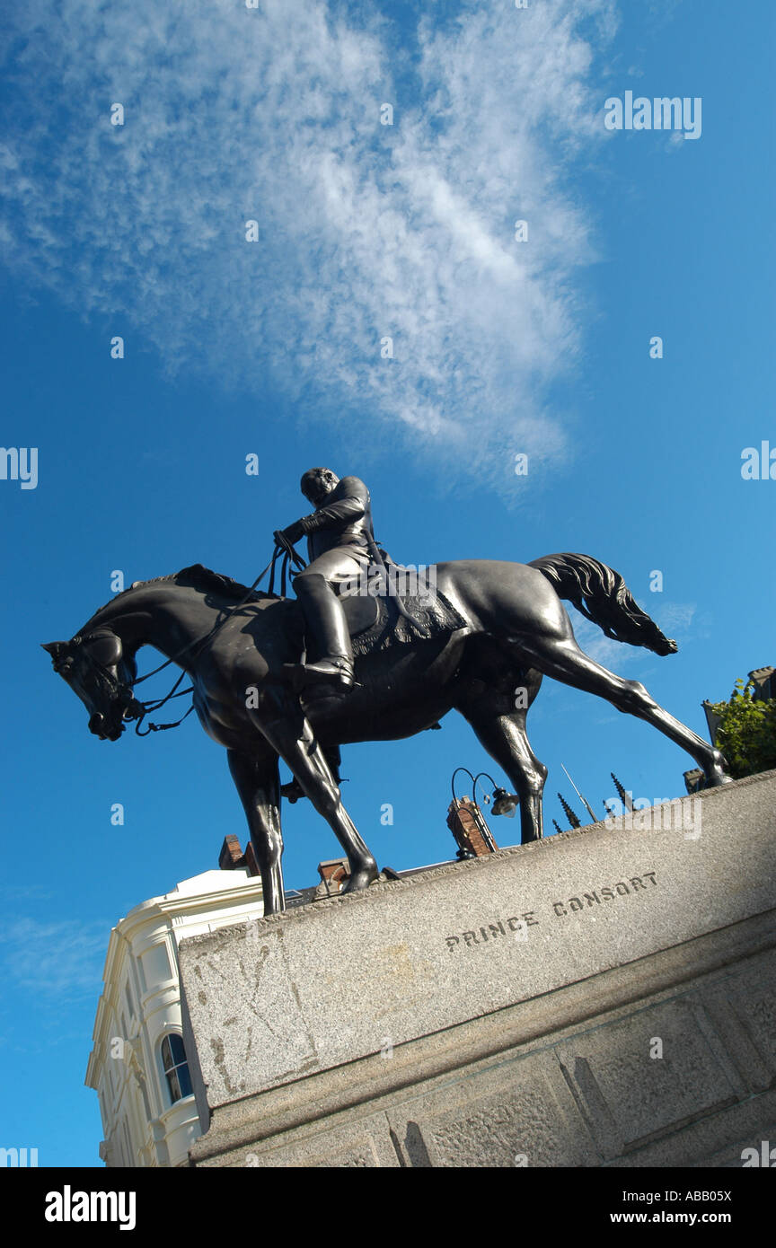 Prince Albert statue in Queen Square Wolverhampton, West Midlands, UK ...