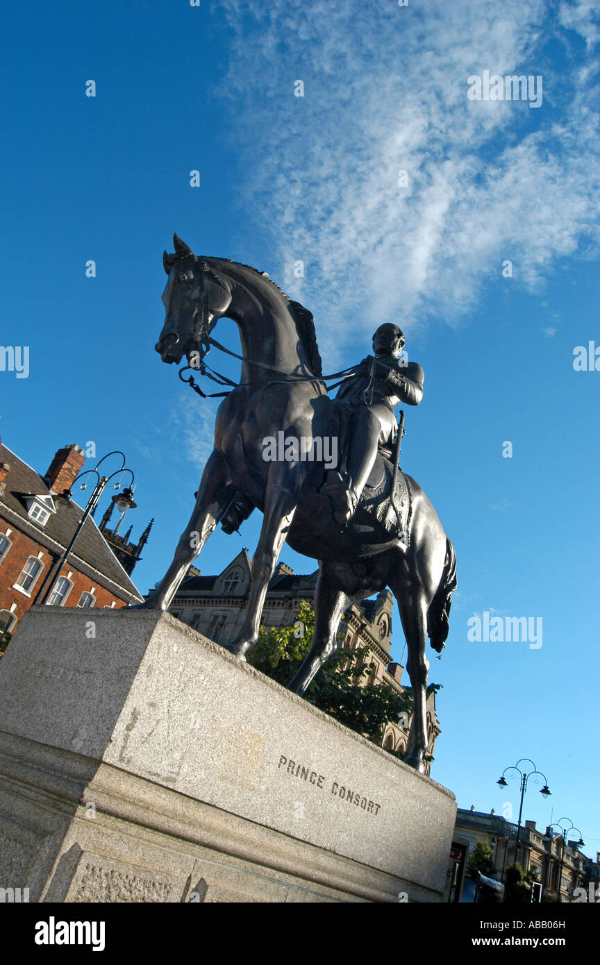 Prince Albert statue in Queen Square Wolverhampton, West Midlands, UK ...