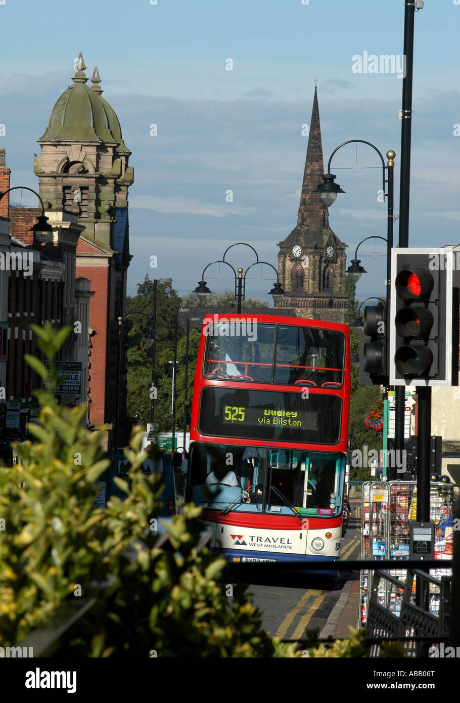 Double decker bus in Wolverhampton, West Midlands, UK Stock Photo - Alamy