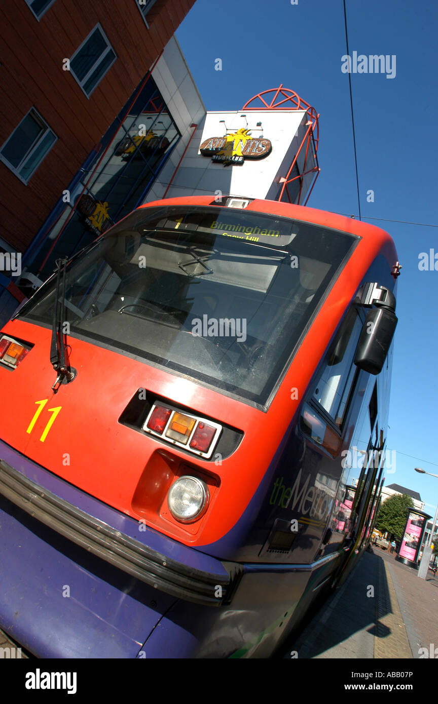 Midland Metro tram in Wolverhampton West Midlands UK Stock Photo - Alamy