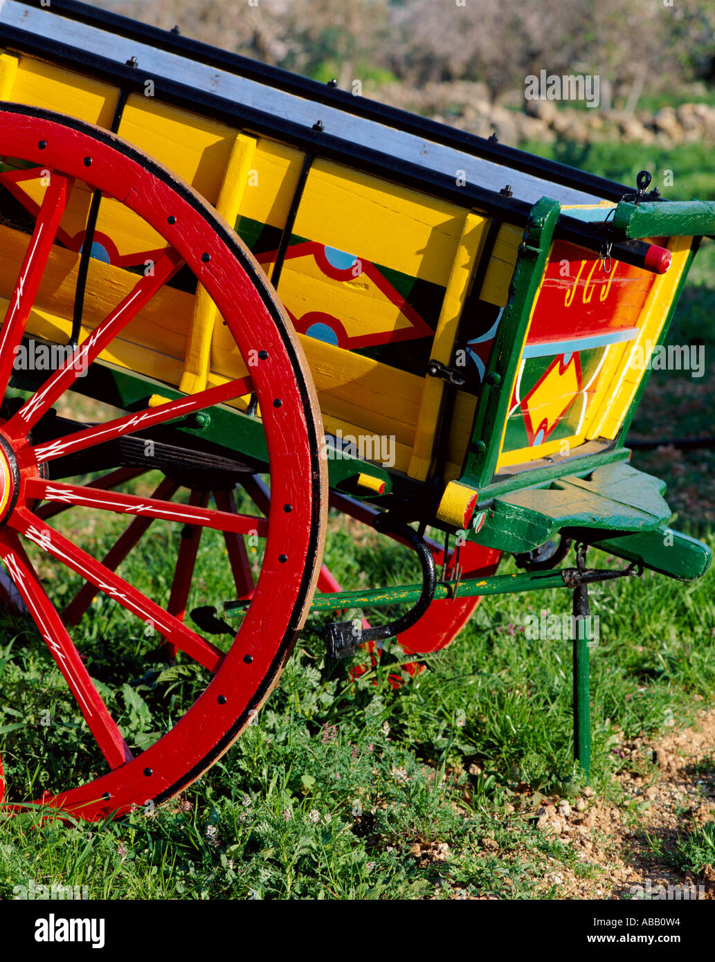 Algarve, Decorated Cart Stock Photo - Alamy