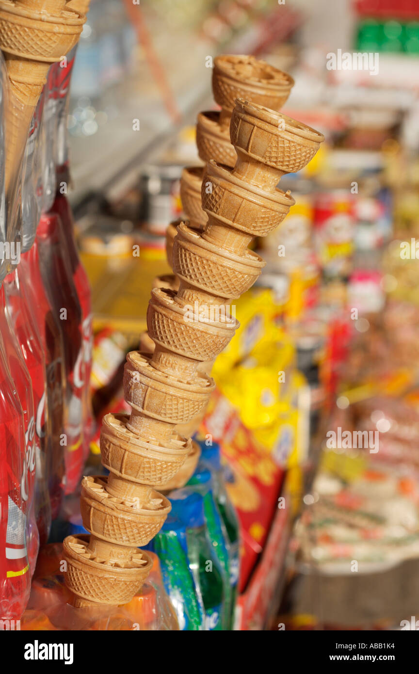 Rome, Ice Cream Cones Stock Photo - Alamy