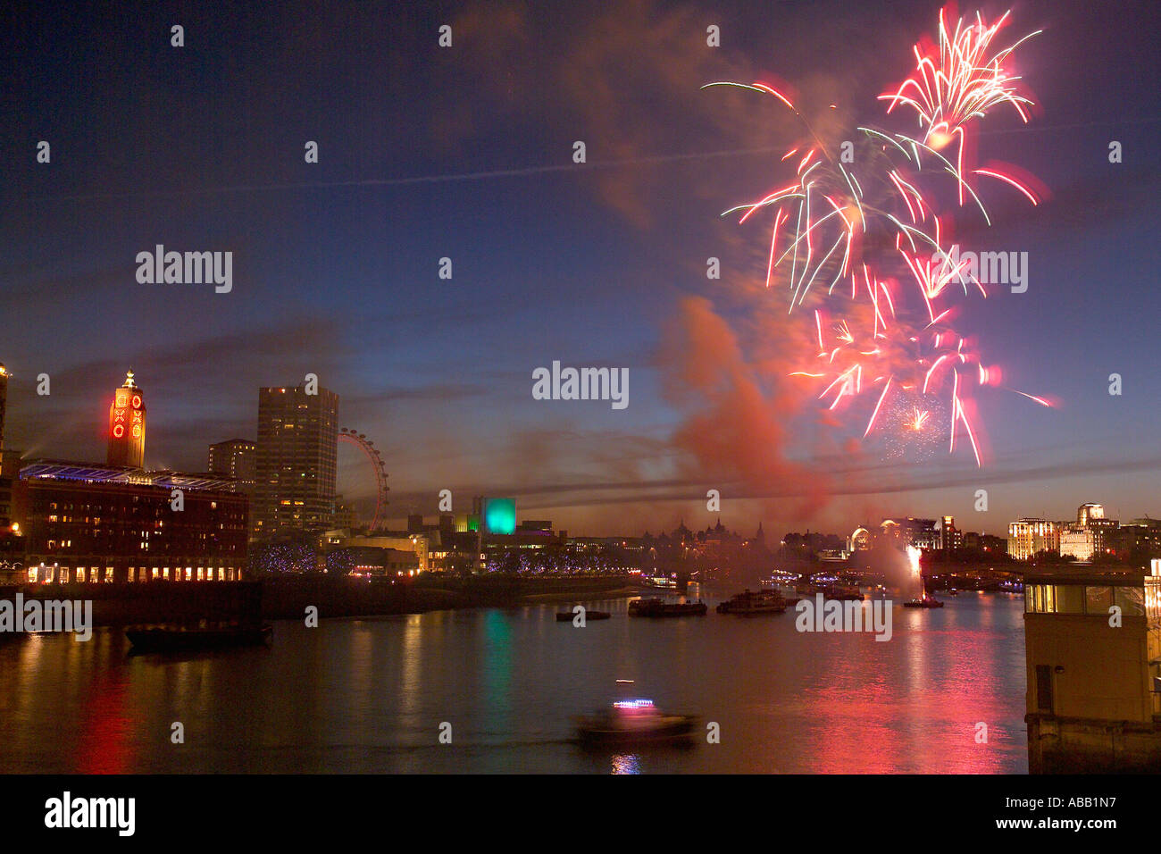 Fireworks London Skyline High Resolution Stock Photography and Images ...