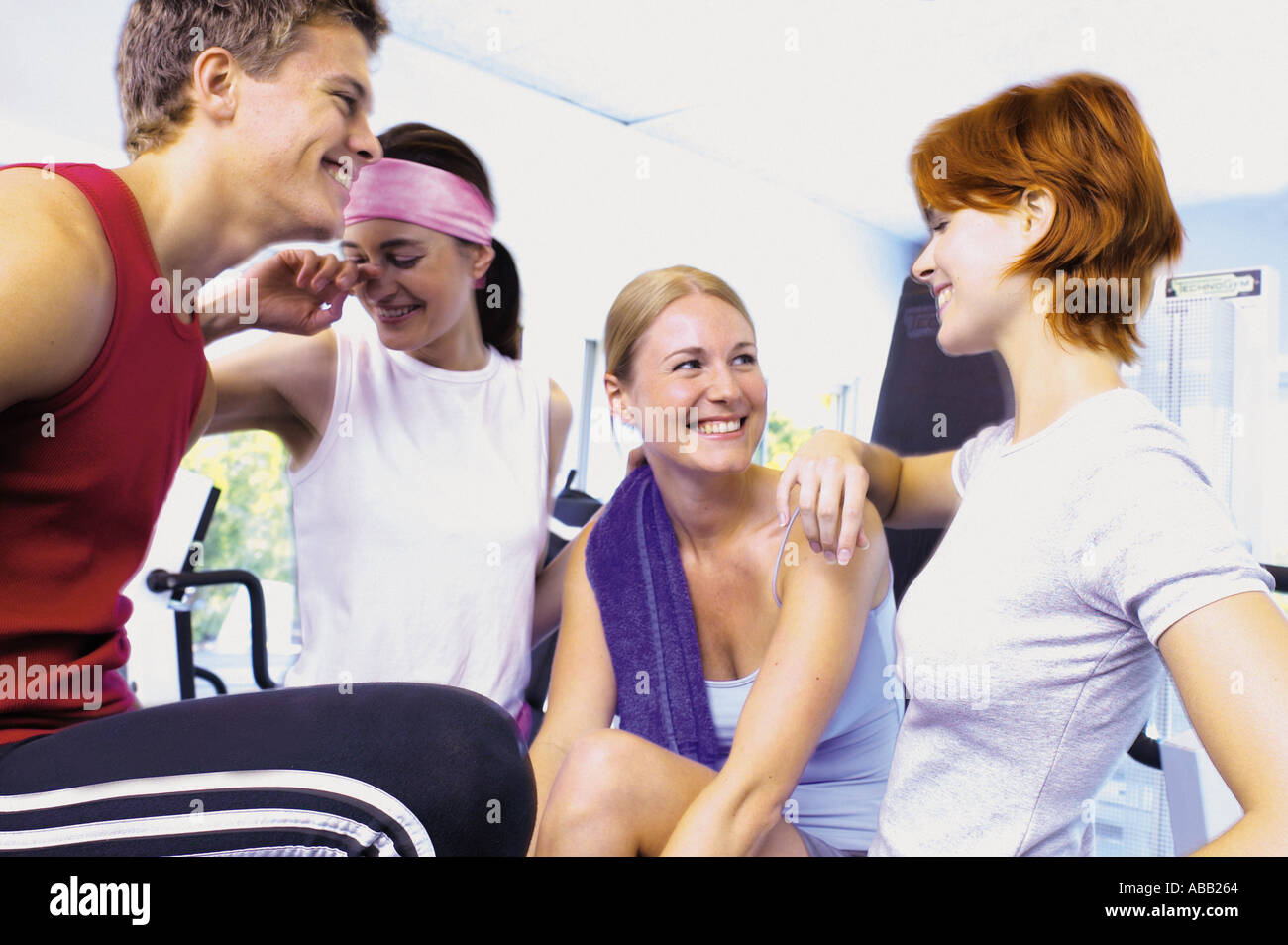 People in gym Stock Photo - Alamy