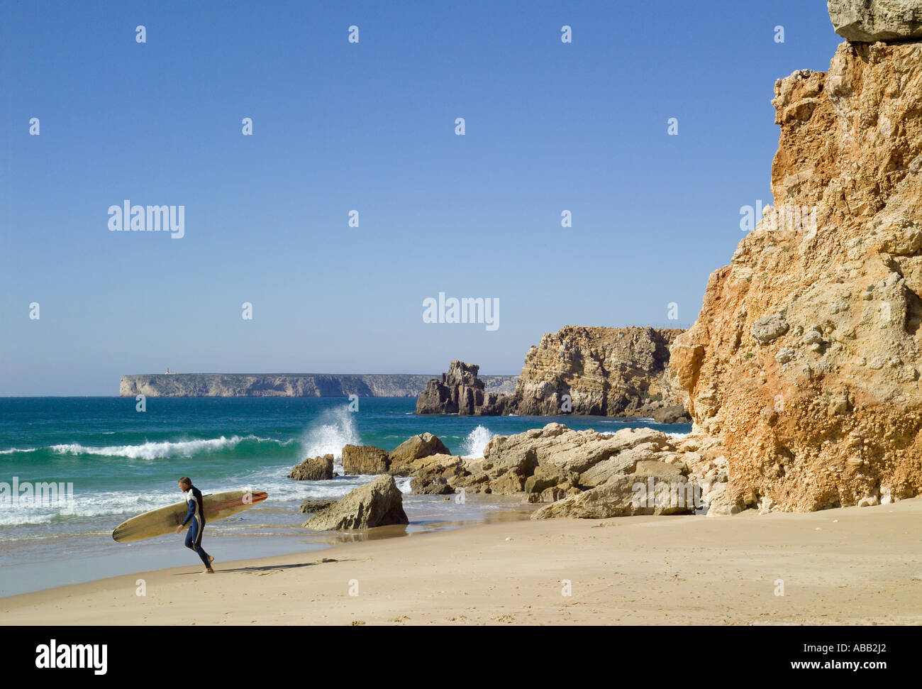Western Algarve, Praia Do Tonel, Sagres,Portugal Stock Photo - Alamy