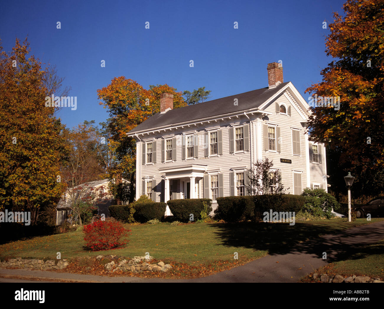 Nr Boston Typical New England House Stock Photo - Alamy