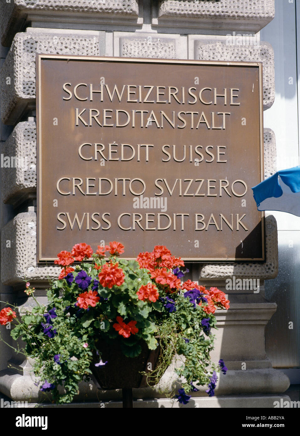 Zurich, Swiss Credit Bank Stock Photo - Alamy