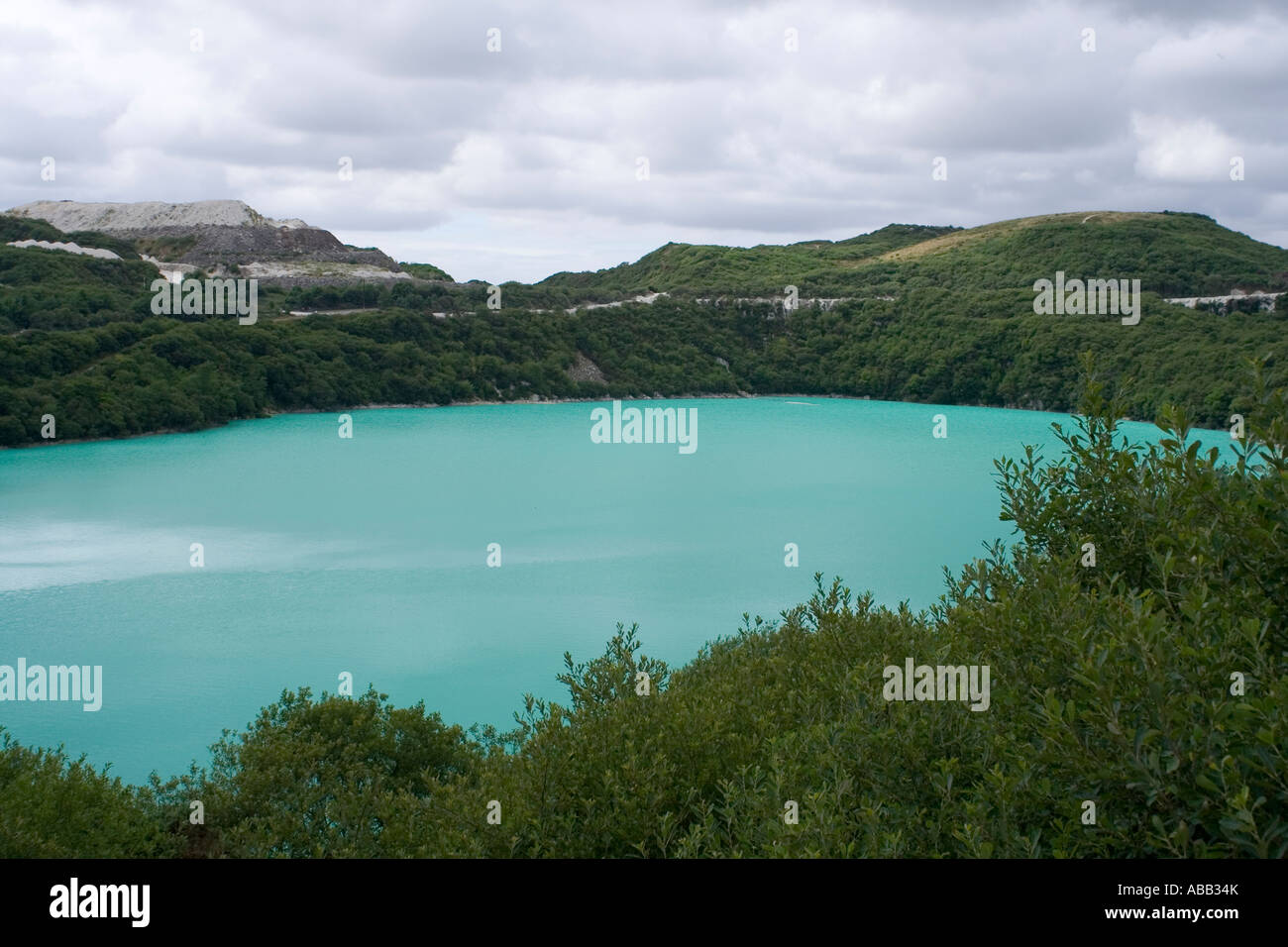 Cornish China Clay workings, known as the Cornish Alps Stock Photo - Alamy