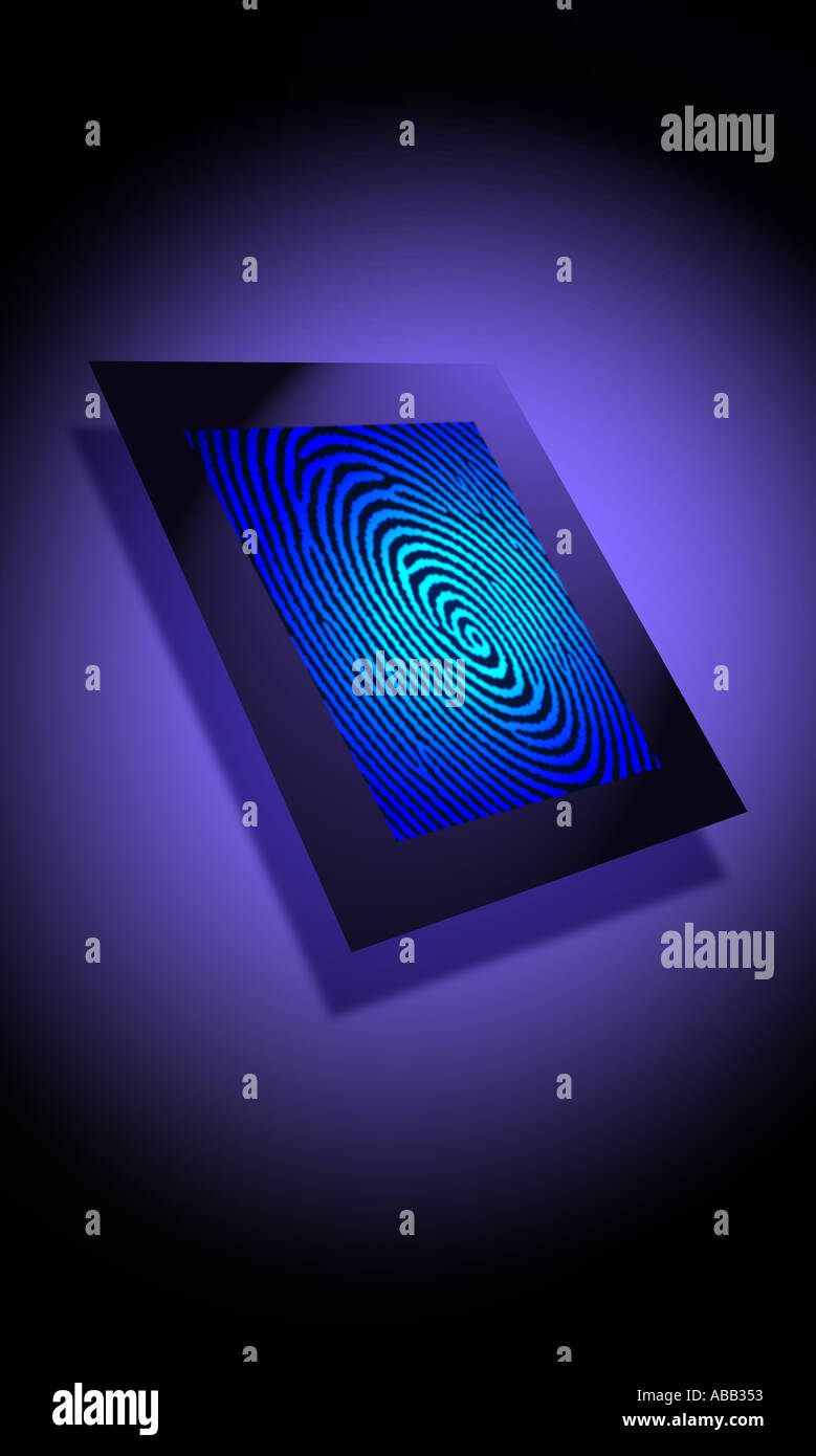 Fingerprint technology big data hi-res stock photography and images - Alamy