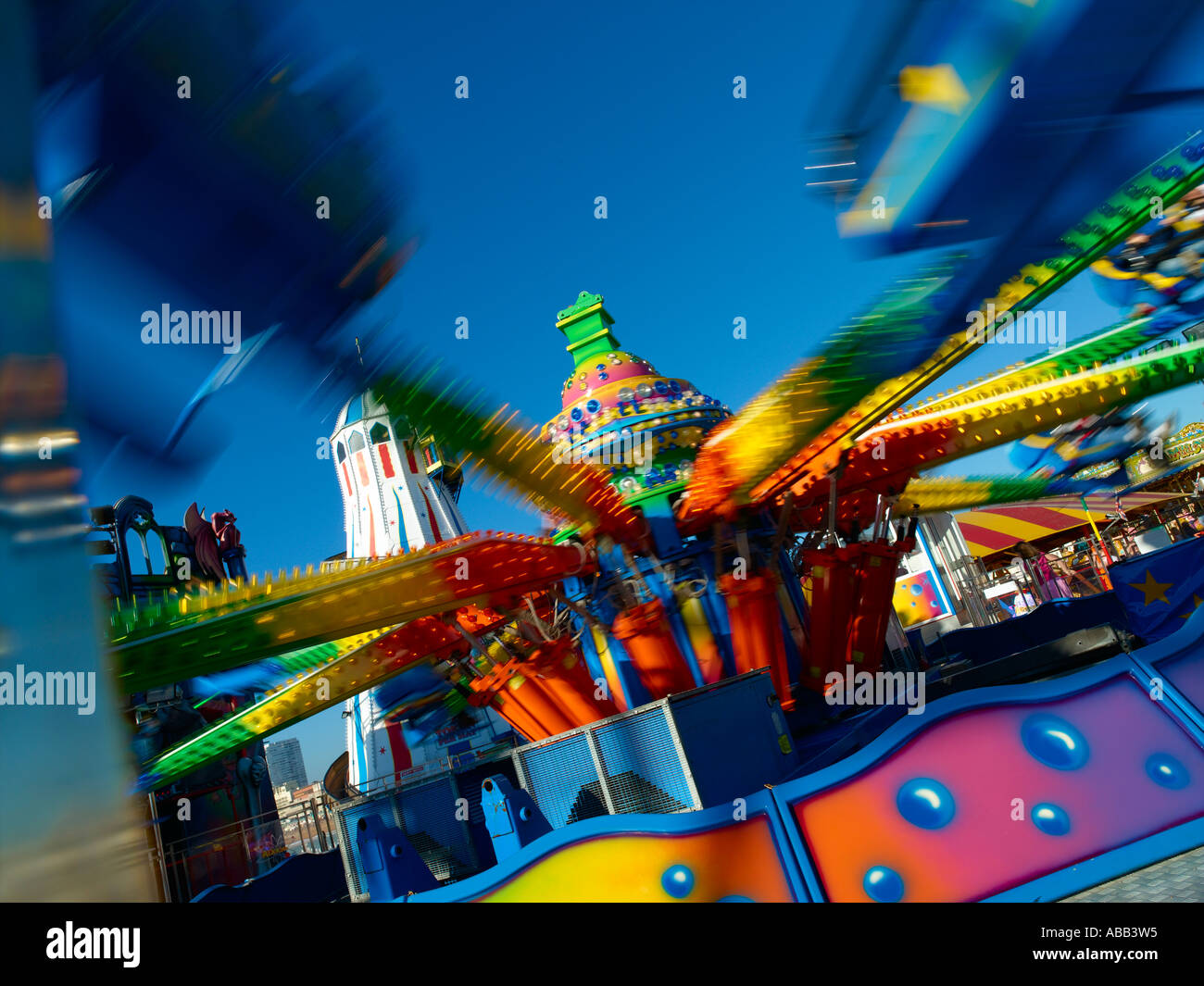 Brighton, Fair Ground Attraction Stock Photo - Alamy