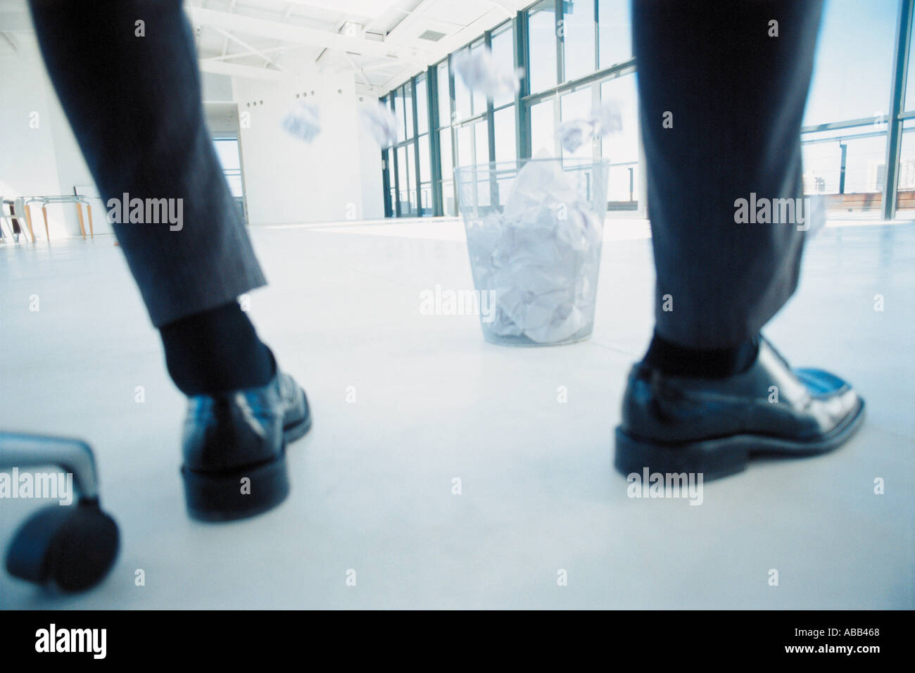 Businessman throwing paper bin hi-res stock photography and images - Alamy