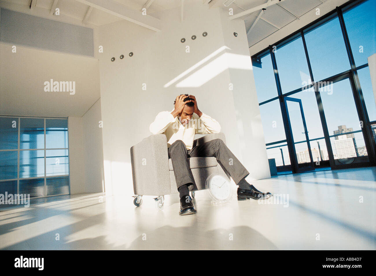 Despair Man Chair High Resolution Stock Photography and Images - Alamy