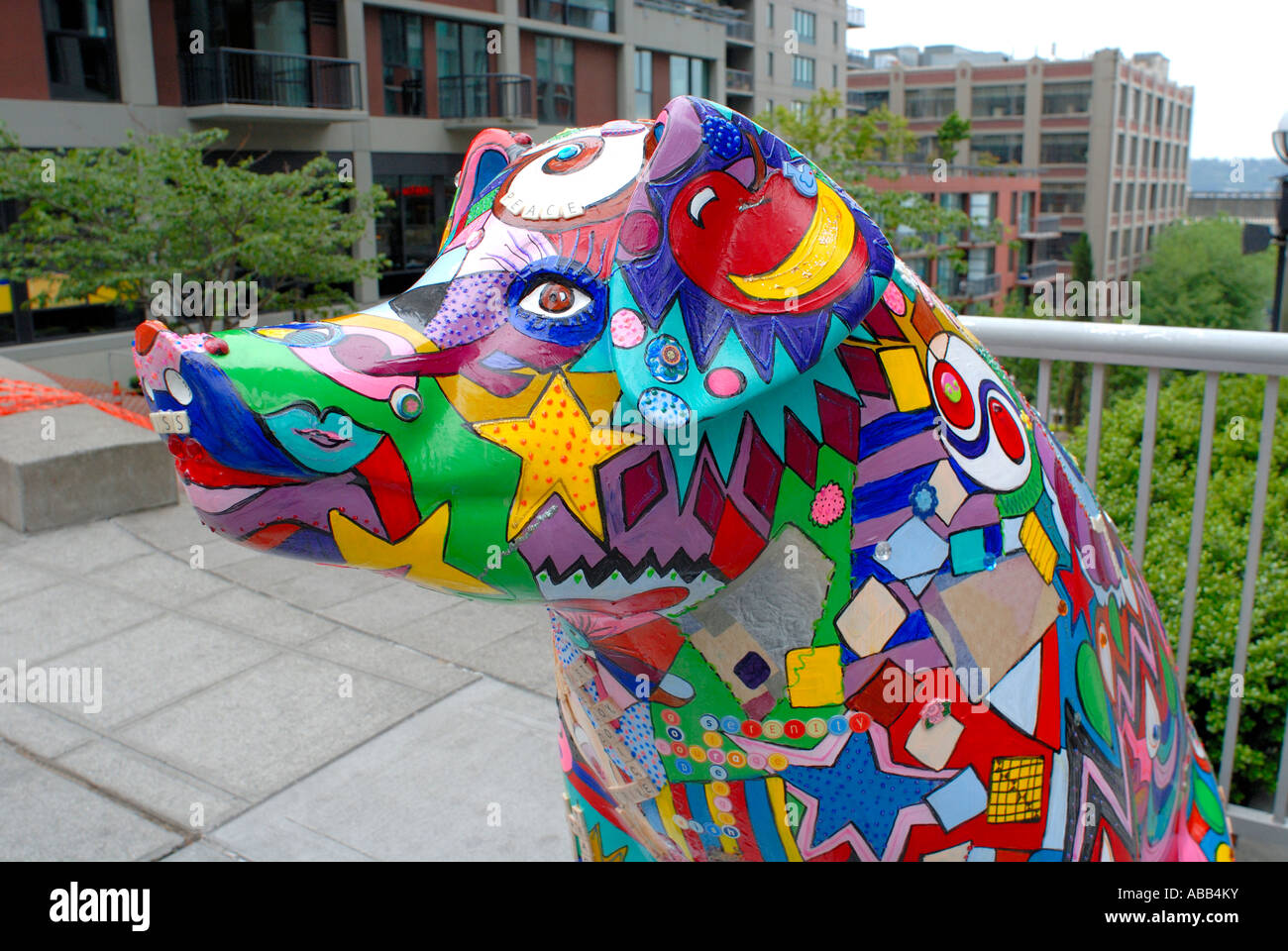 One of the 100 artists' pigs in "Pigs on Parade" in Downtown Seattle ...