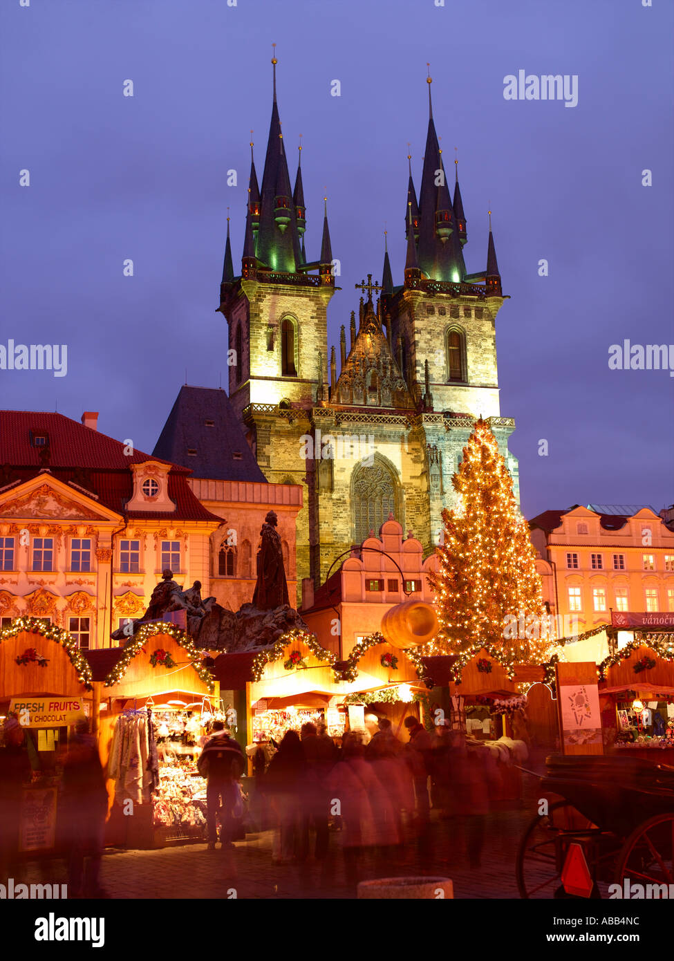 Prague Old Town Square At Christmas Stock Photo - Alamy