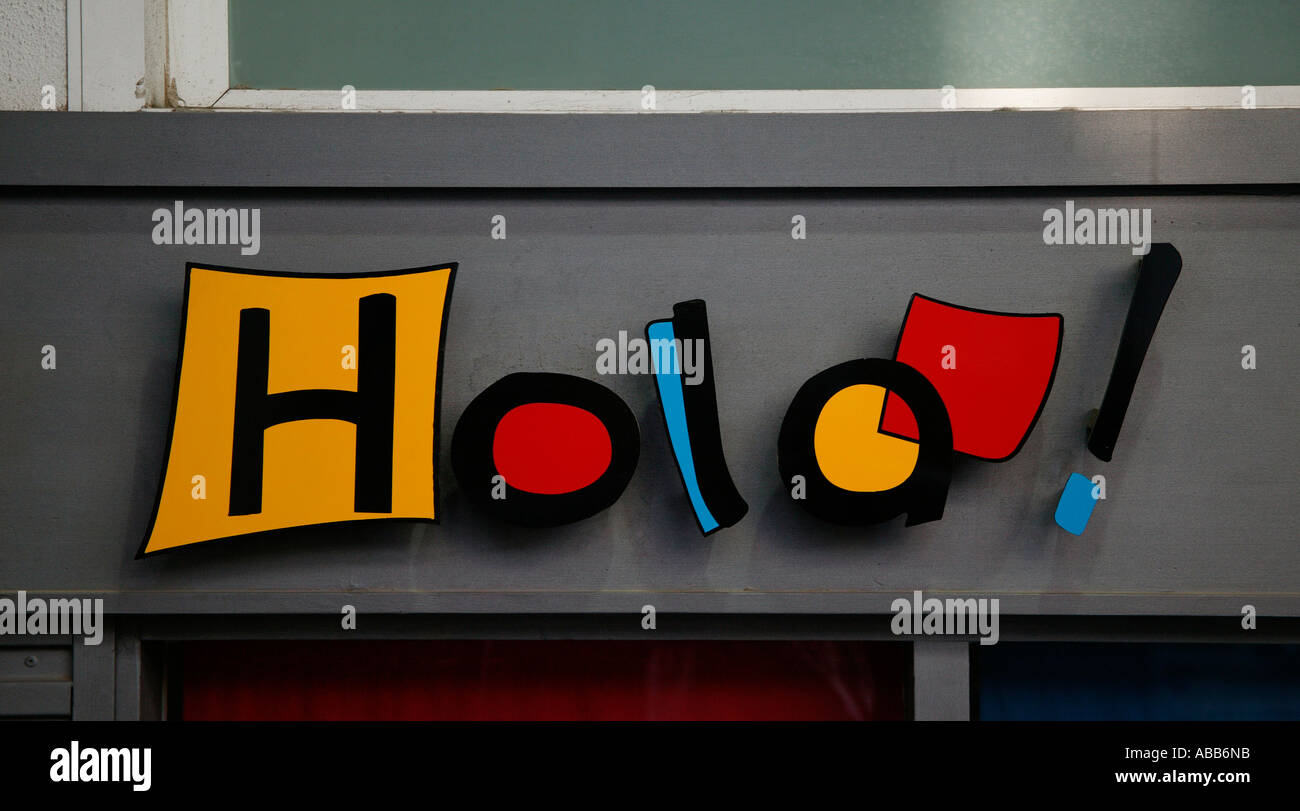 Message hola sitges hi-res stock photography and images - Alamy