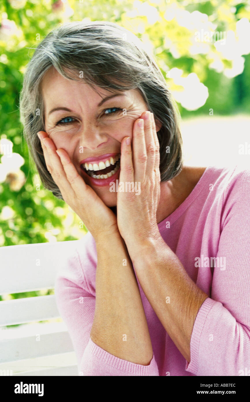 Laughing happiness surprise woman hi-res stock photography and images ...