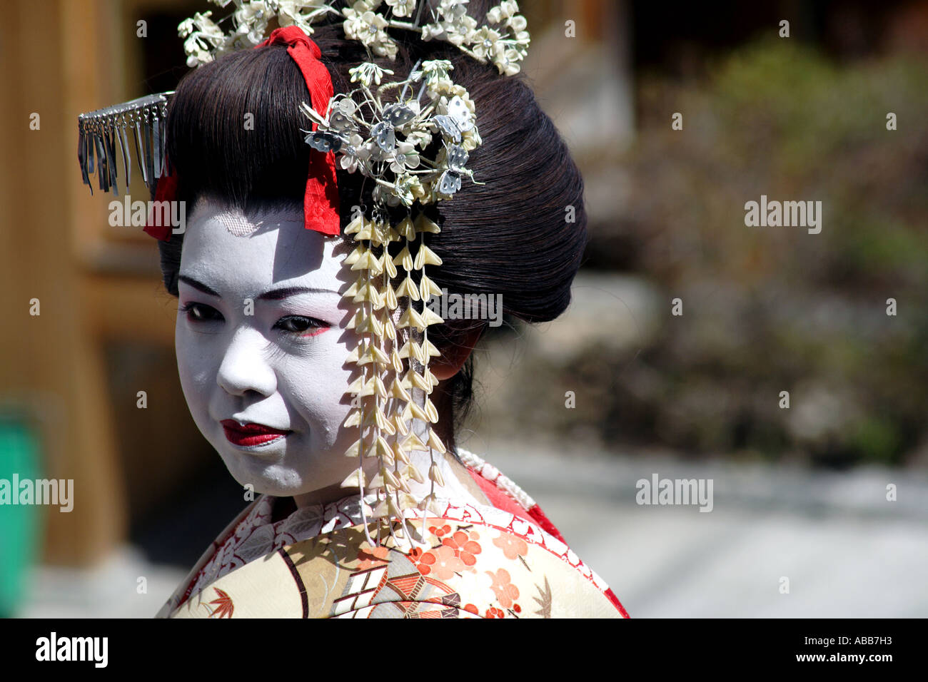 Geisha profile hi-res stock photography and images - Alamy