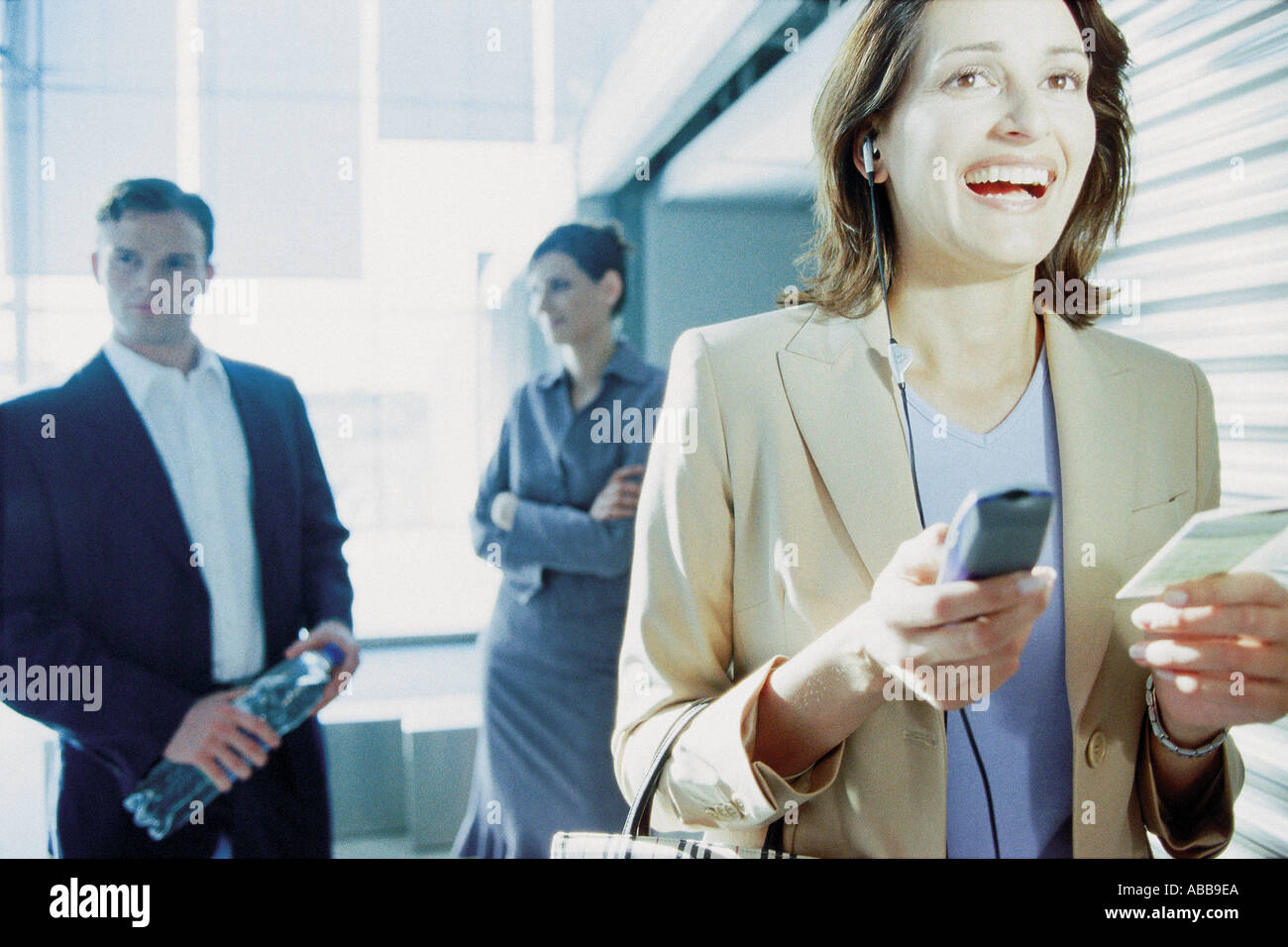 Businessman checking airline ticket hi-res stock photography and images ...