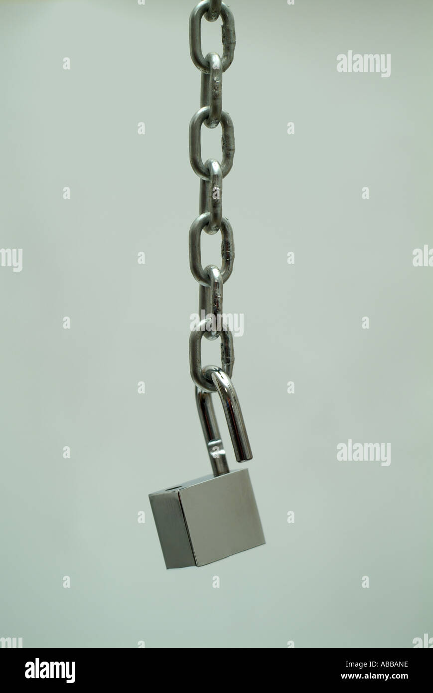 Padlock and Chain Stock Photo - Alamy