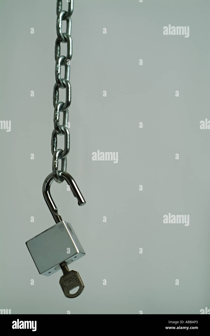 Padlock and Chain Stock Photo - Alamy