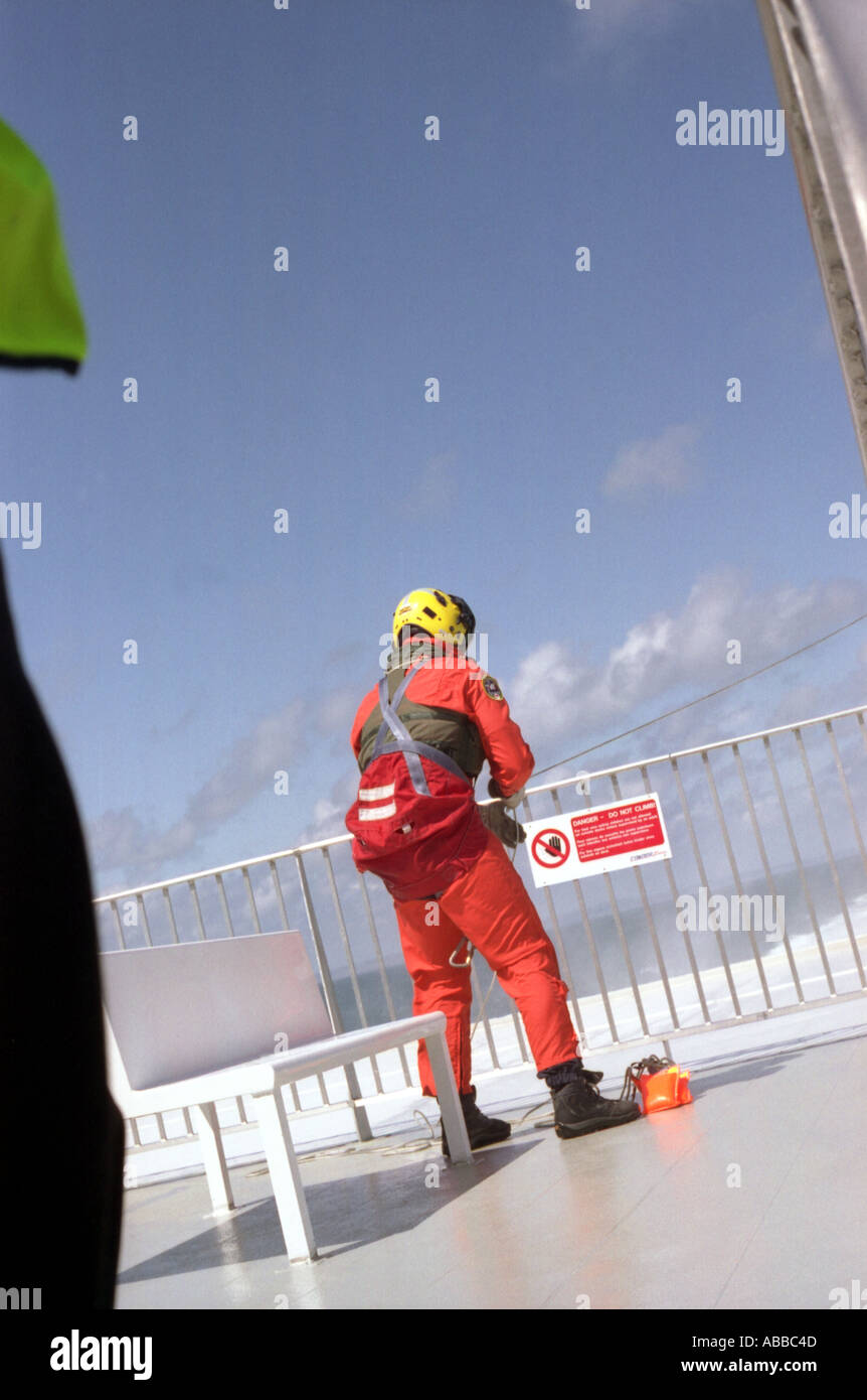 Helicopter winch rescue man hi-res stock photography and images - Alamy