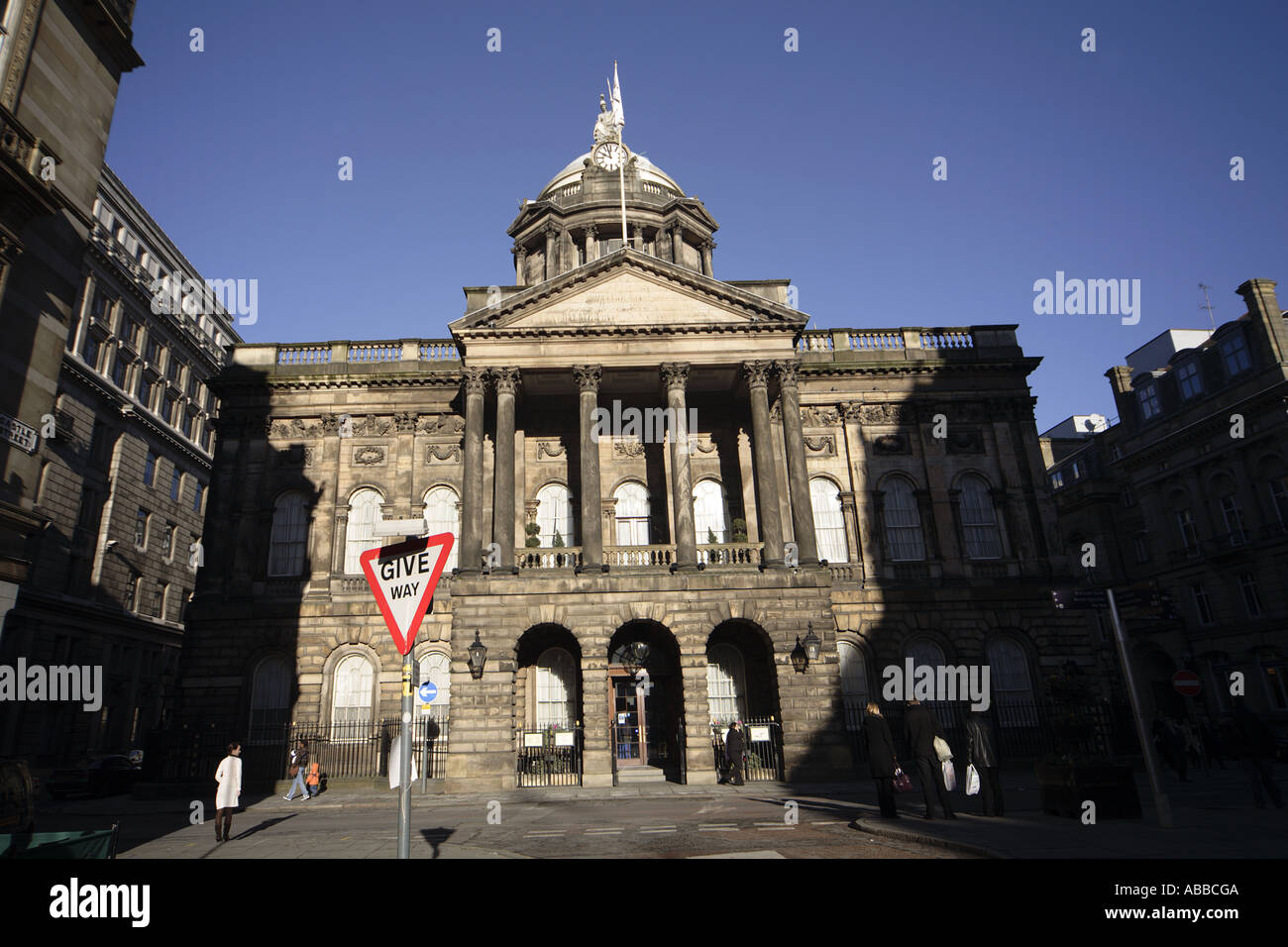 View of Liverpool Town Hall built in the mid C18th by John Wood ...