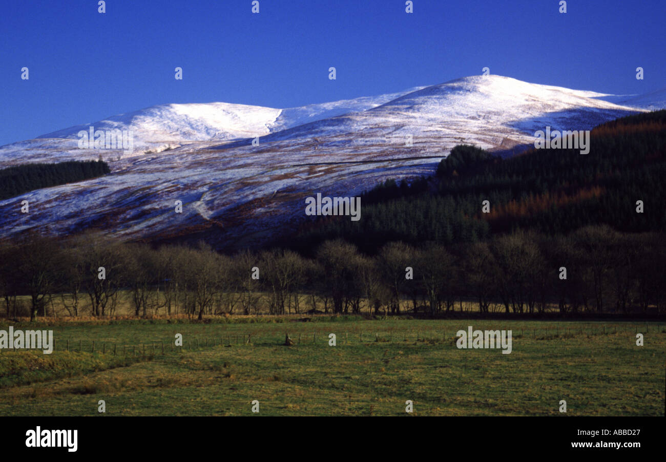 Mountain landscape near Moffat, Scottish Borders, West Scotland, UK ...
