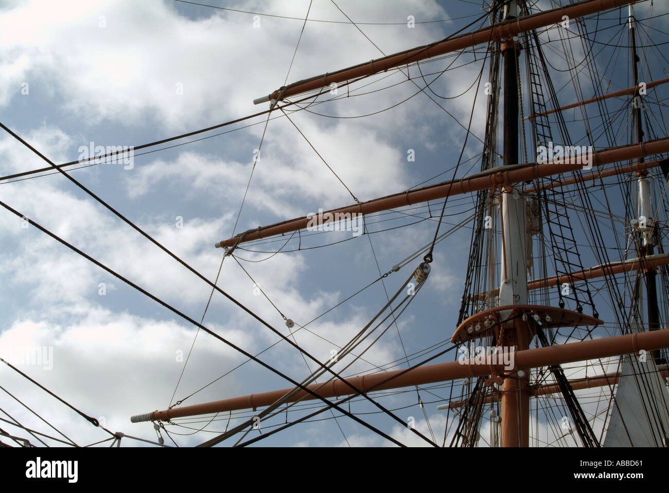 Sailing Ship s Rigging Stock Photo - Alamy