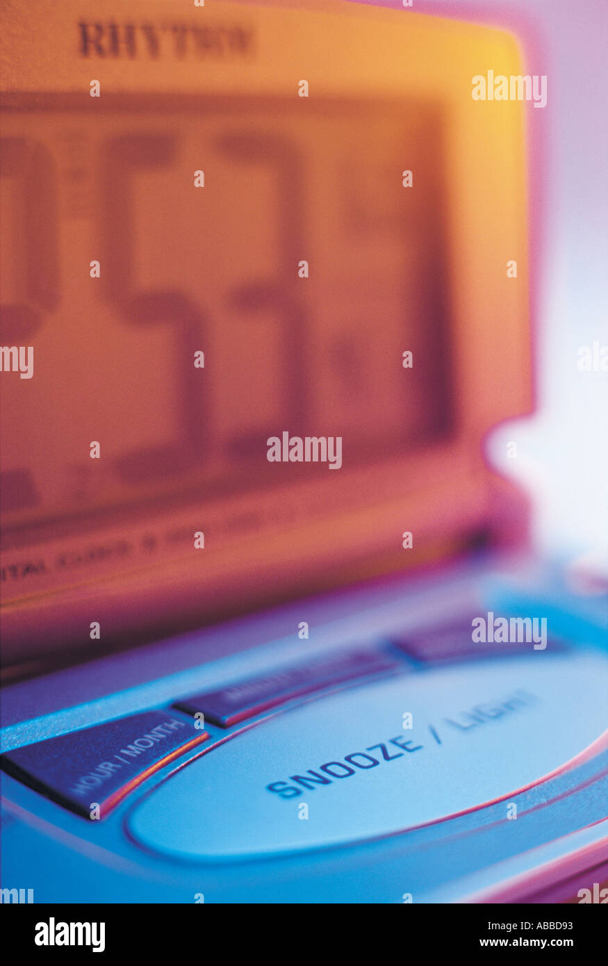Digital Alarm Clock Stock Photo - Alamy