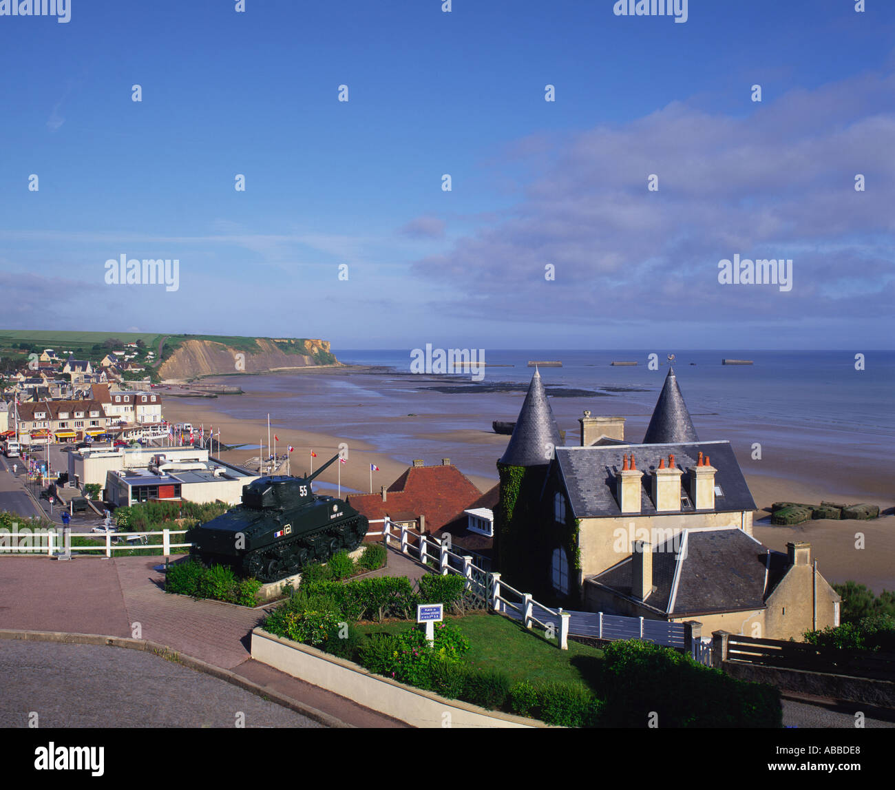 Arromanches and Gold Beach D Day Landings Calvados Normandy France ...