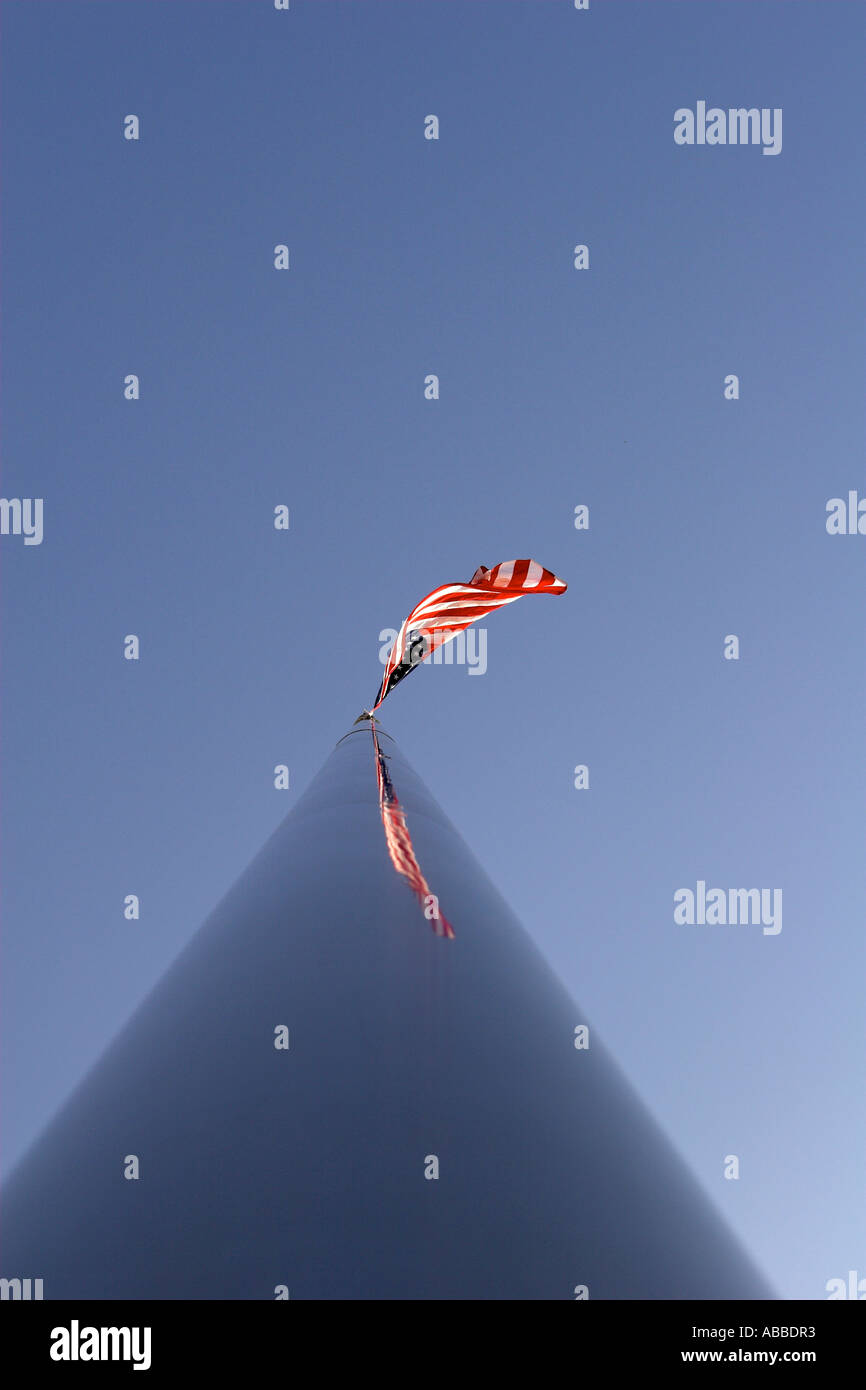 American Flag on pole Stock Photo - Alamy
