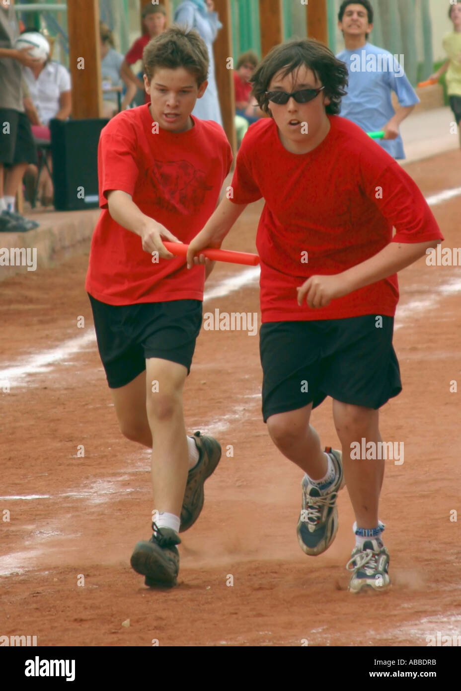 school boys running at school sports day Stock Photo - Alamy