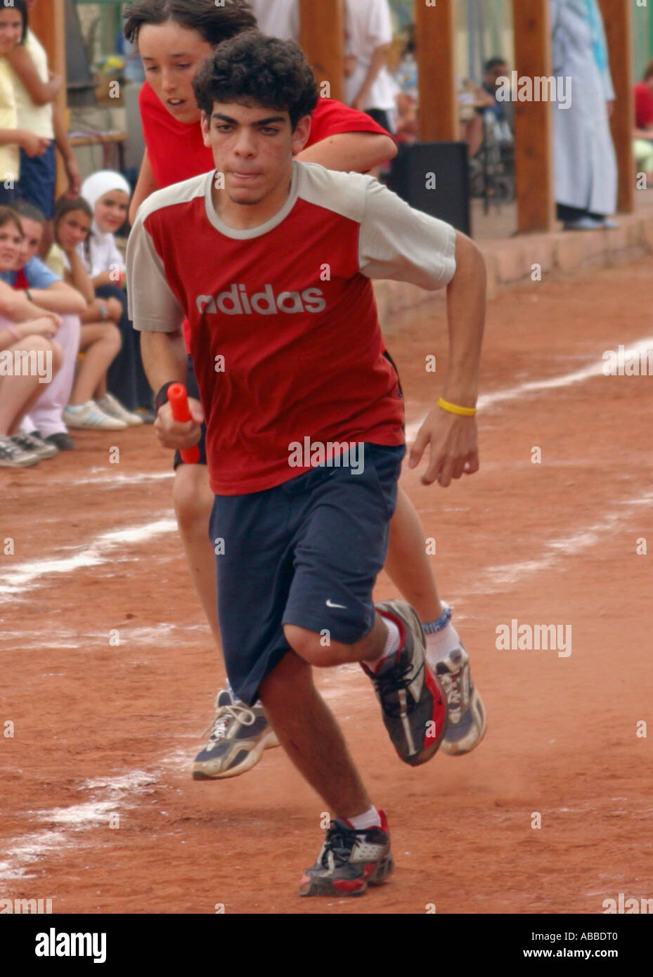 school boy running at school sports day Stock Photo - Alamy