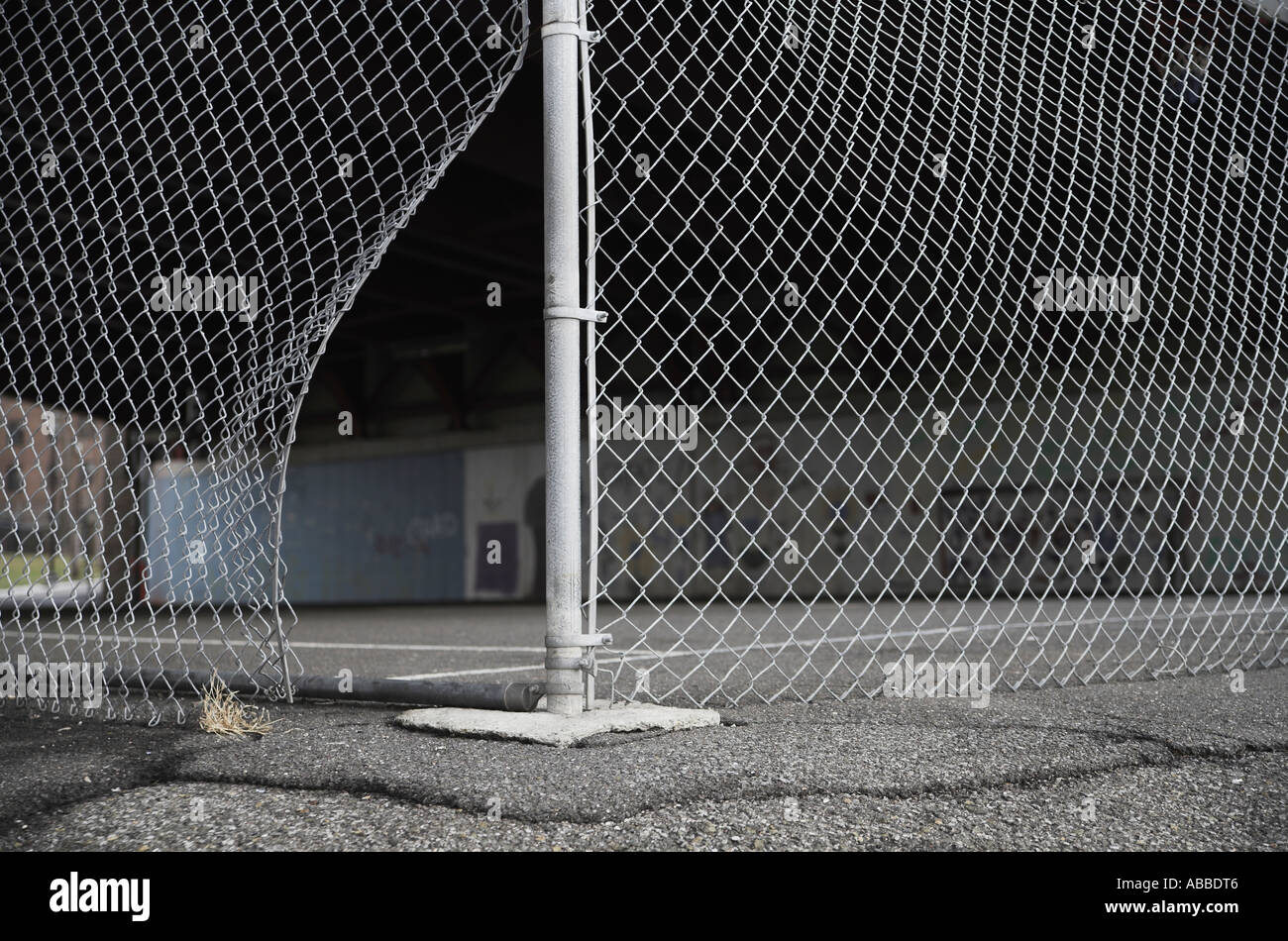 Broken Chain Link Fence Stock Photos & Broken Chain Link Fence Stock ...