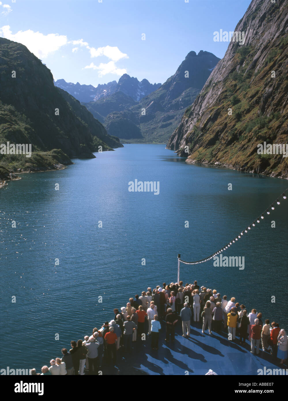 Midnight sun trollfjord norway hi-res stock photography and images - Alamy