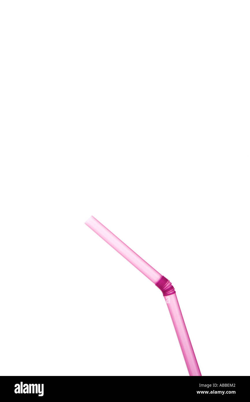 Graphic image of one coloured straw Stock Photo - Alamy