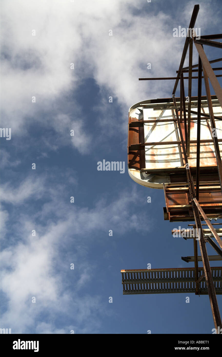 Steel structure of billboard backside Stock Photo - Alamy