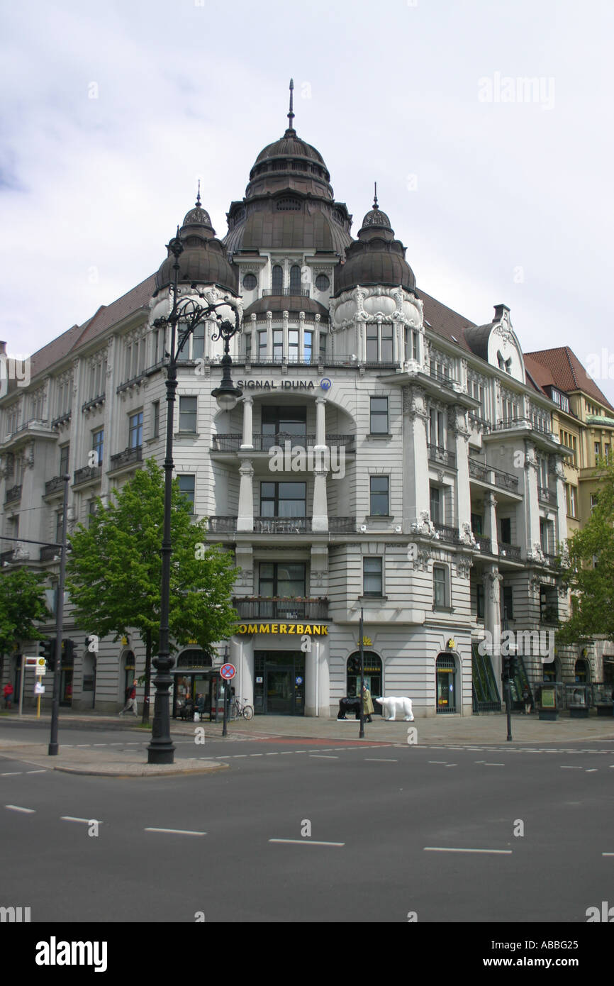 Impressive restored building turned into a bank Berlin Germany Stock ...