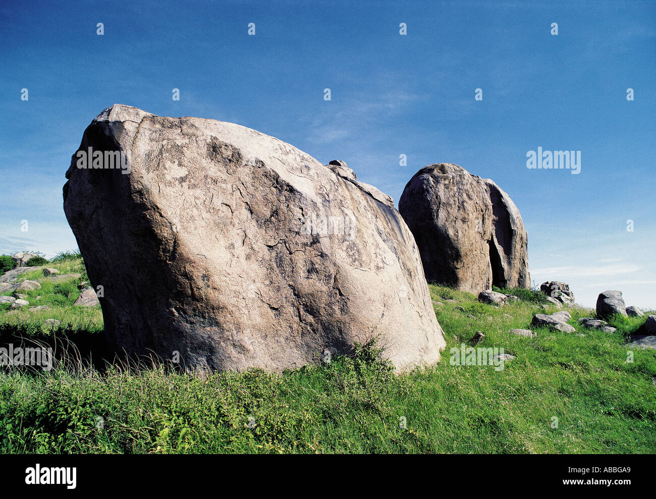 Kopjes and boulders in Serengeti National Park Tanzania East Africa ...