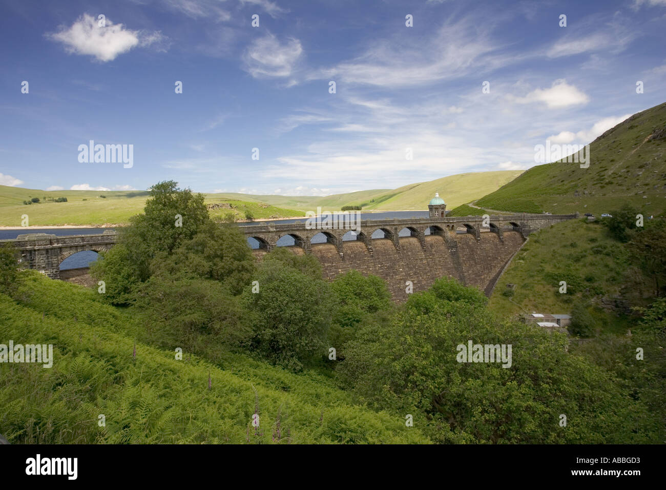 Craig Goch dam in Elan Valley Mid Wales Stock Photo - Alamy