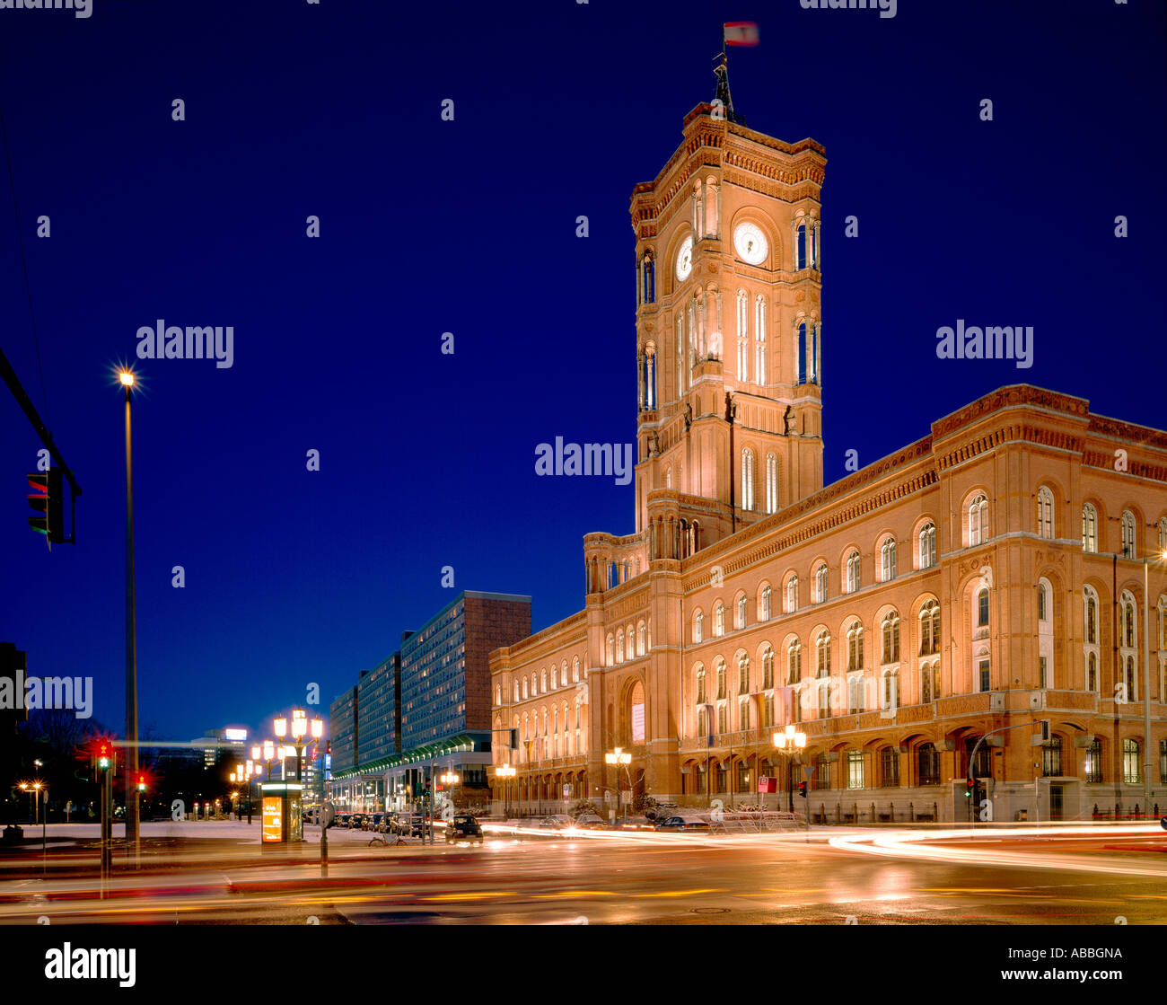 rotes rathaus berlin 2006, city hall berlin Stock Photo - Alamy